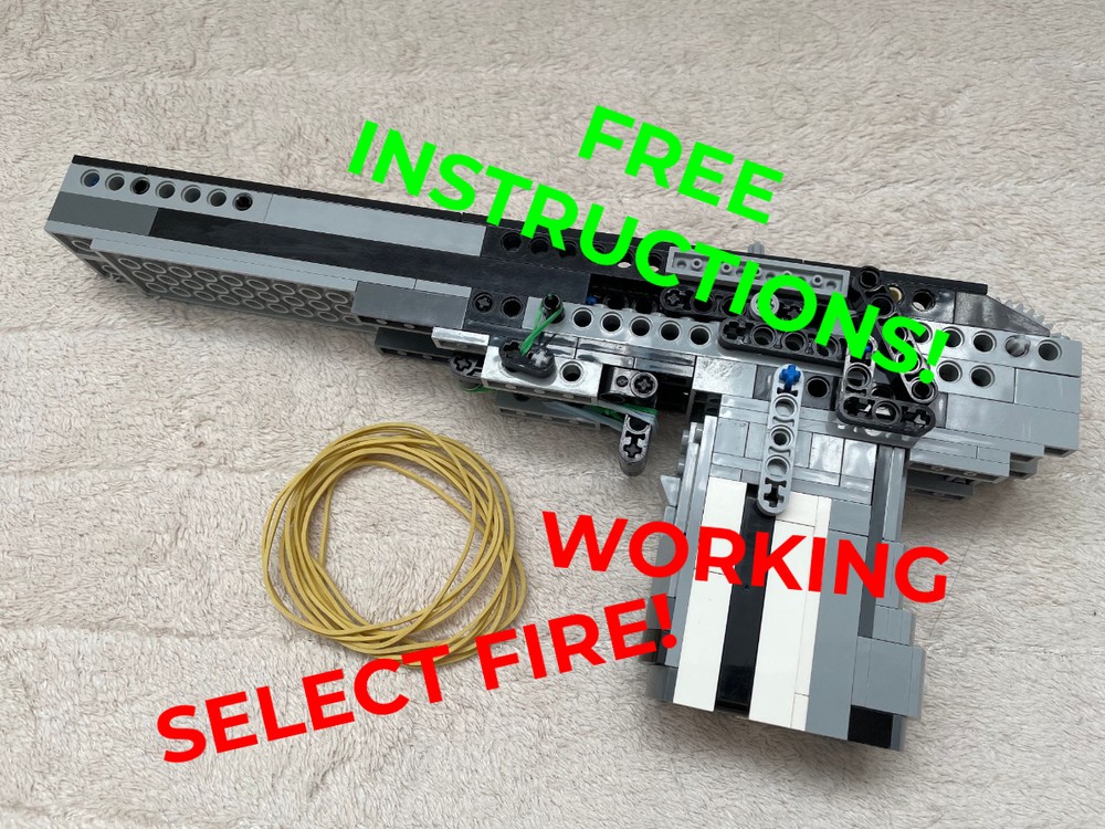 LEGO MOC Lego Select Fire Blowback Rubber Band Pistol. by Wild Cat ...