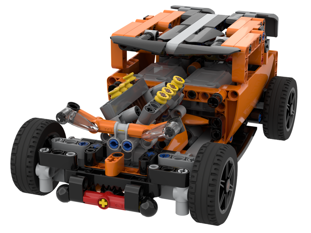 LEGO MOC Twin Engine Hot Rod RC by mla2 | Rebrickable - Build with LEGO