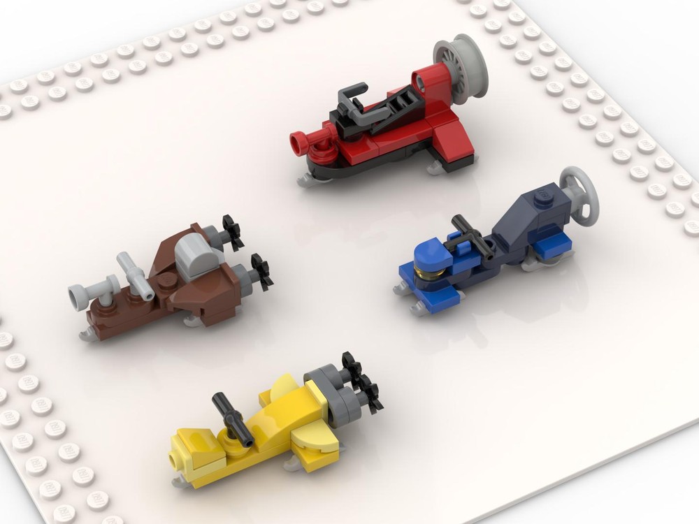 LEGO MOC-87482 Nano snowmobiles, propeller driven (volume 2) by aquir ...