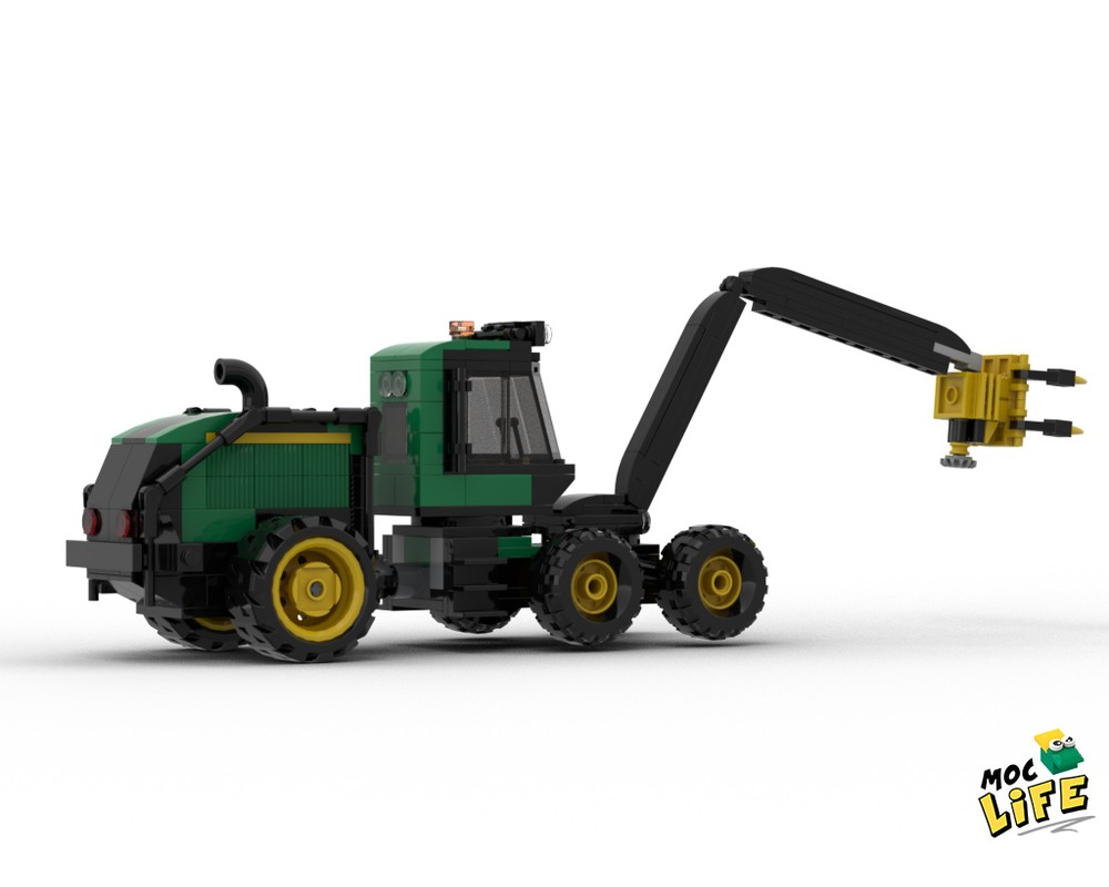 LEGO MOC John Deere wheeled harvester by MocLife | Rebrickable - Build ...