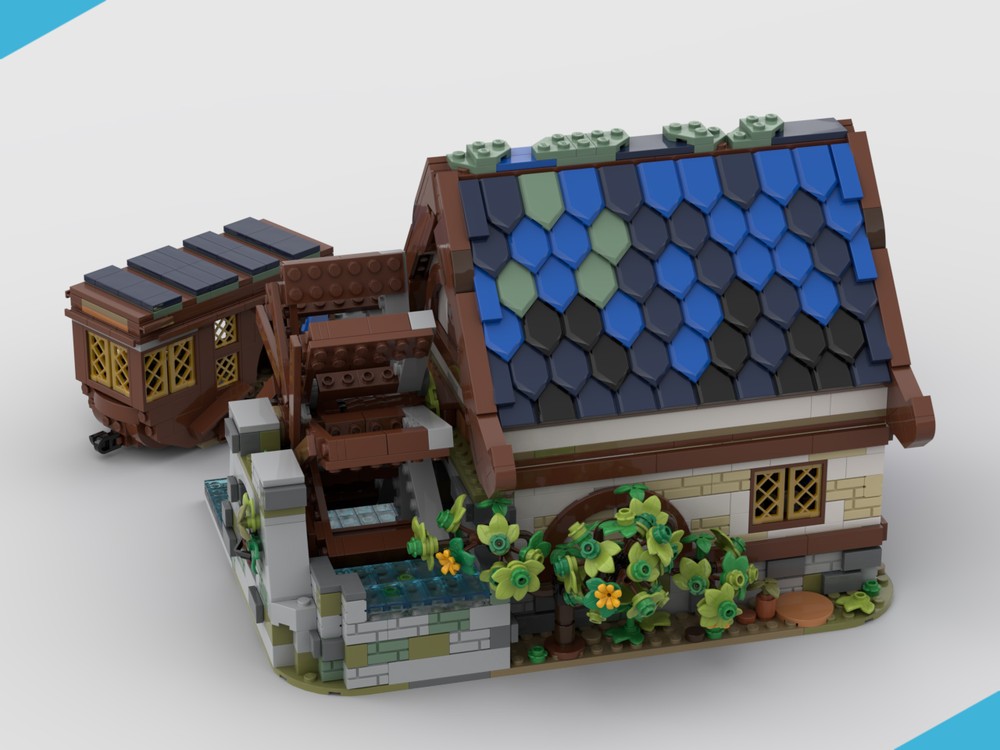 LEGO MOC Medieval Watermill by DrMattBricks | Rebrickable - Build with LEGO