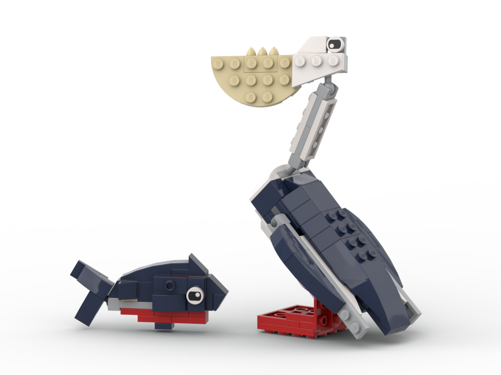 LEGO MOC 31088 pelican and fish by maratus | Rebrickable - Build with LEGO