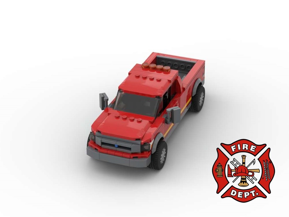 LEGO MOC Lego Fire Department - Fire Chief's F-250 - 8 Stud Speed ...