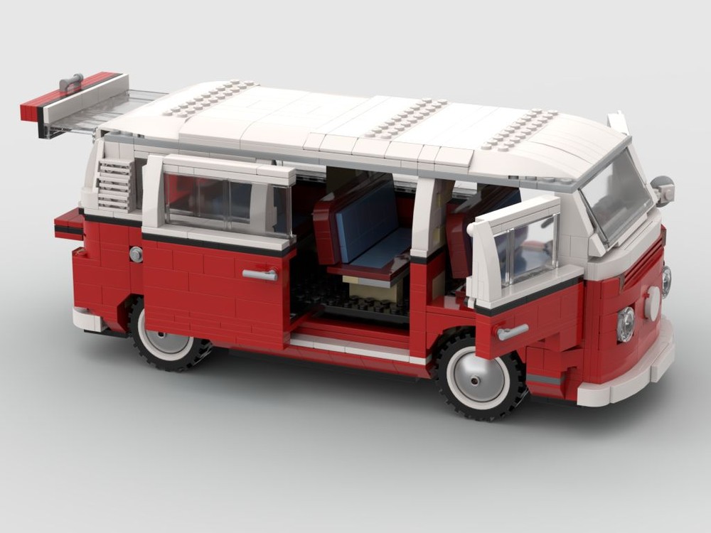 LEGO MOC 10220 VW T2 Van red by fgee | Rebrickable - Build with LEGO