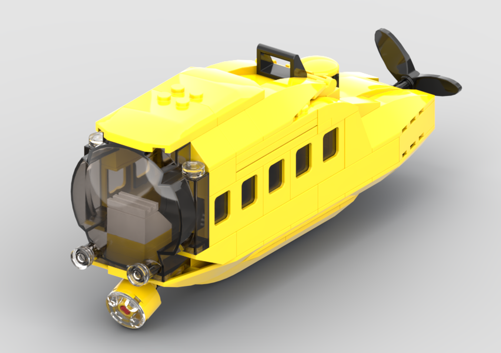 LEGO MOC Yellow Submarine by Legonid | Rebrickable - Build with LEGO