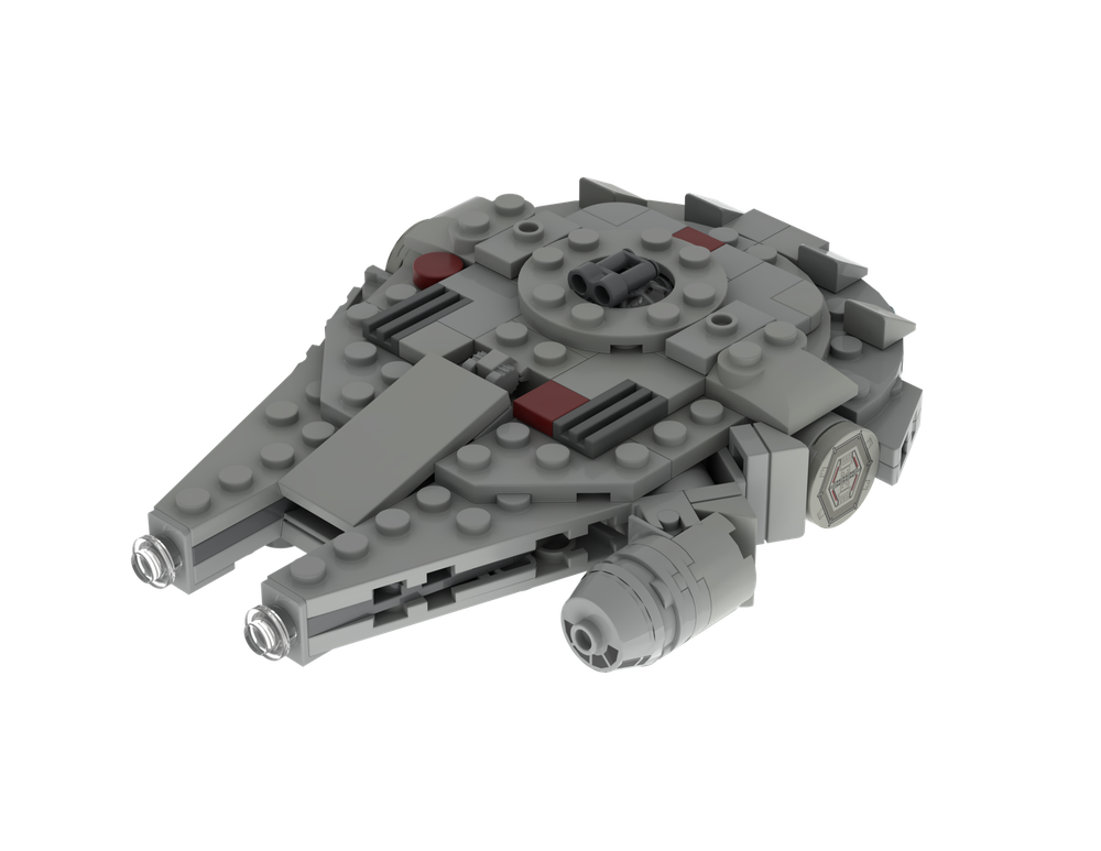 LEGO MOC Millennium-Falcon Micro Scale by Taladril | Rebrickable ...