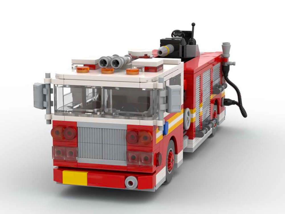 LEGO MOC Lego Fire Department - Fire Truck #3 - 8 Stud Speed Champions ...