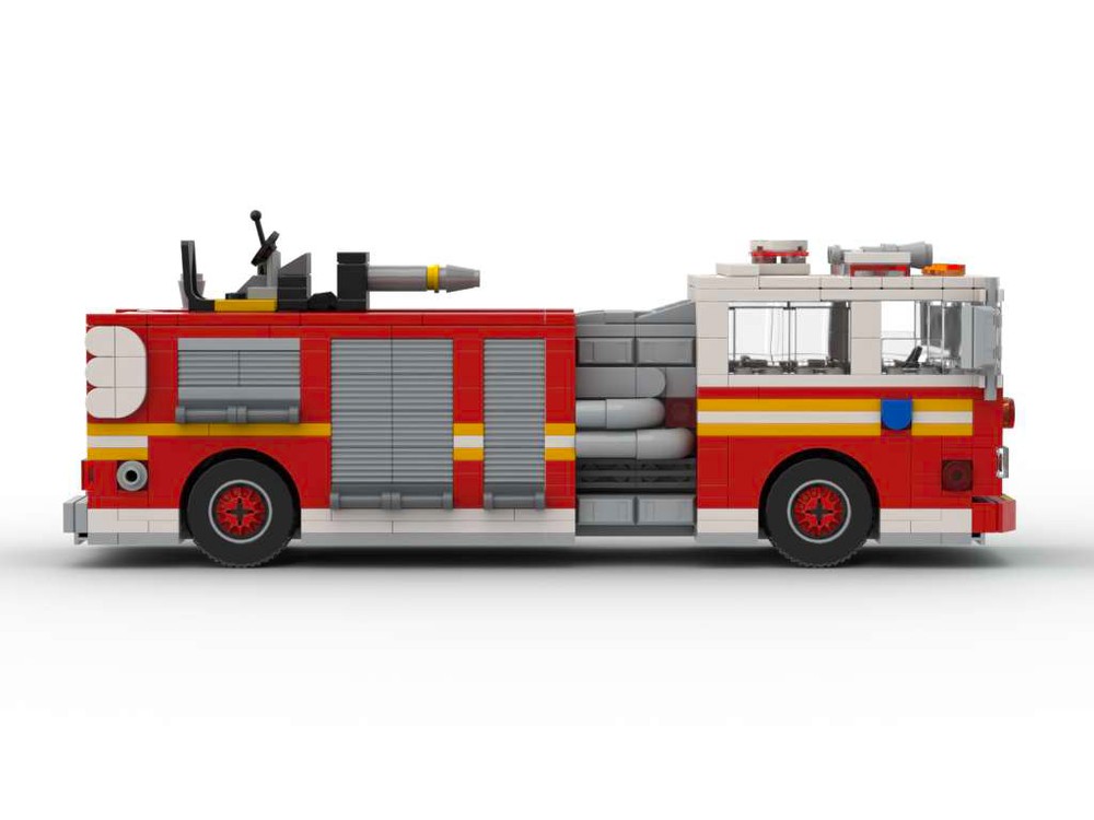 LEGO MOC Lego Fire Department - Fire Truck #3 - 8 Stud Speed Champions ...
