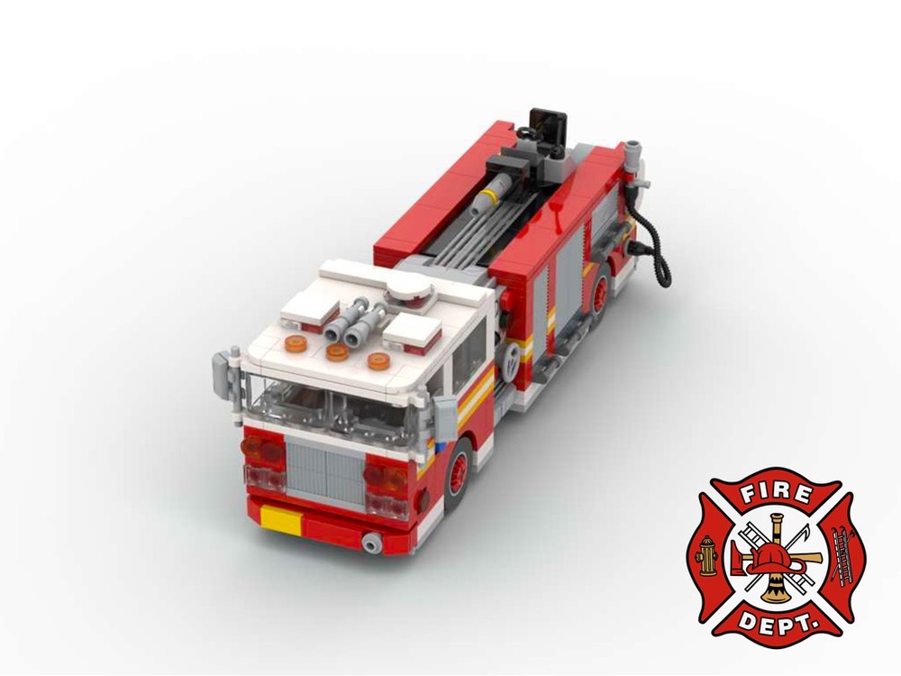 LEGO MOC Lego Fire Department - Fire Truck #3 - 8 Stud Speed Champions by IBrickedItUp ...