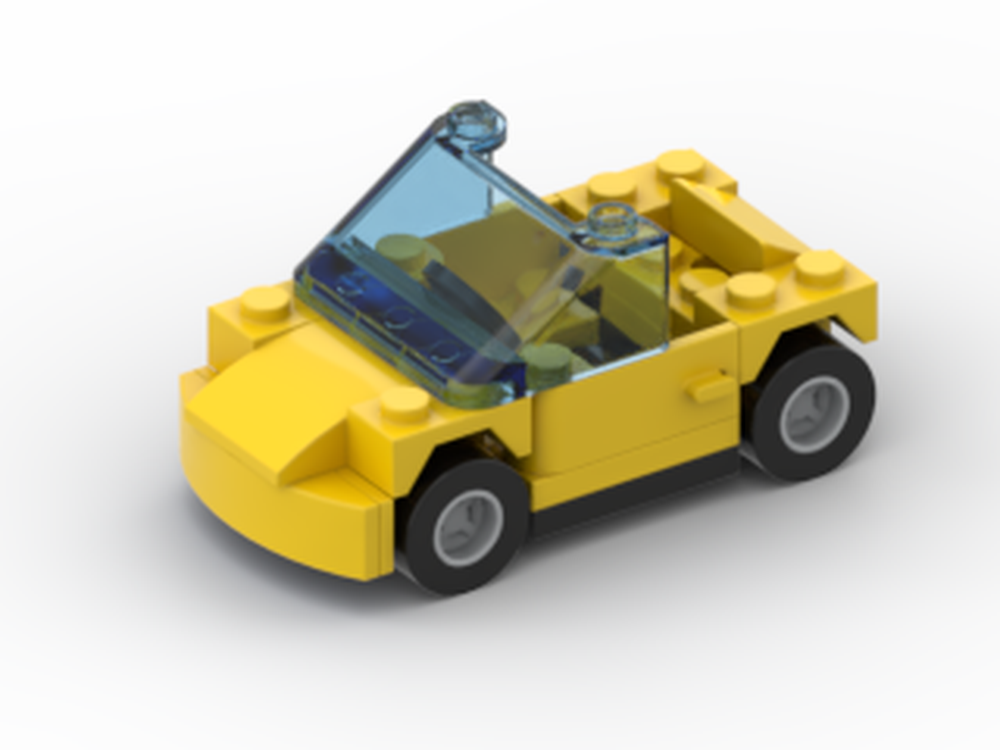 Lego Moc Yellow Car By Epicc Rebrickable Build With Lego