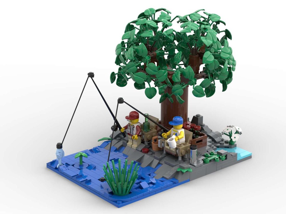 LEGO MOC Fishing Day by silenfu | Rebrickable - Build with LEGO