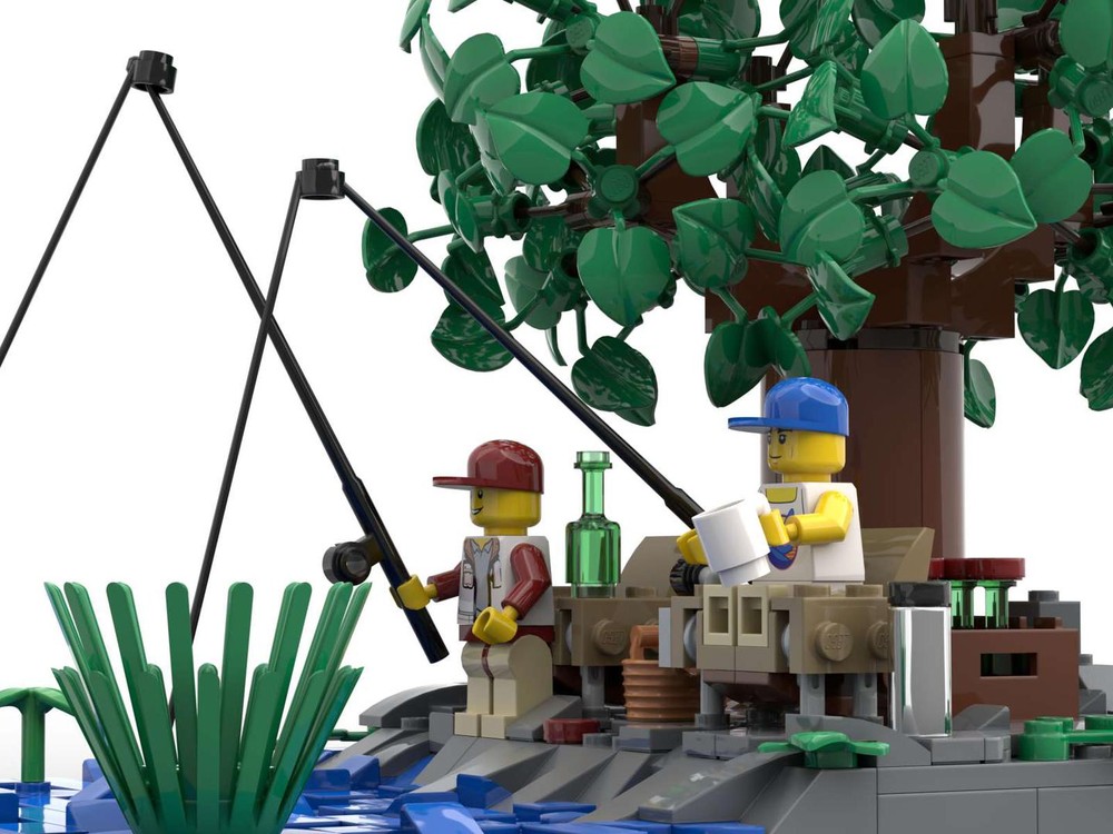 LEGO MOC Fishing Day by silenfu | Rebrickable - Build with LEGO