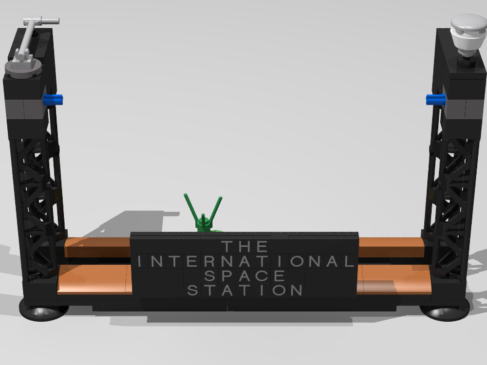 LEGO MOC Mini ISS MOC (same scale as the LEGO 21321 set) stand by ...