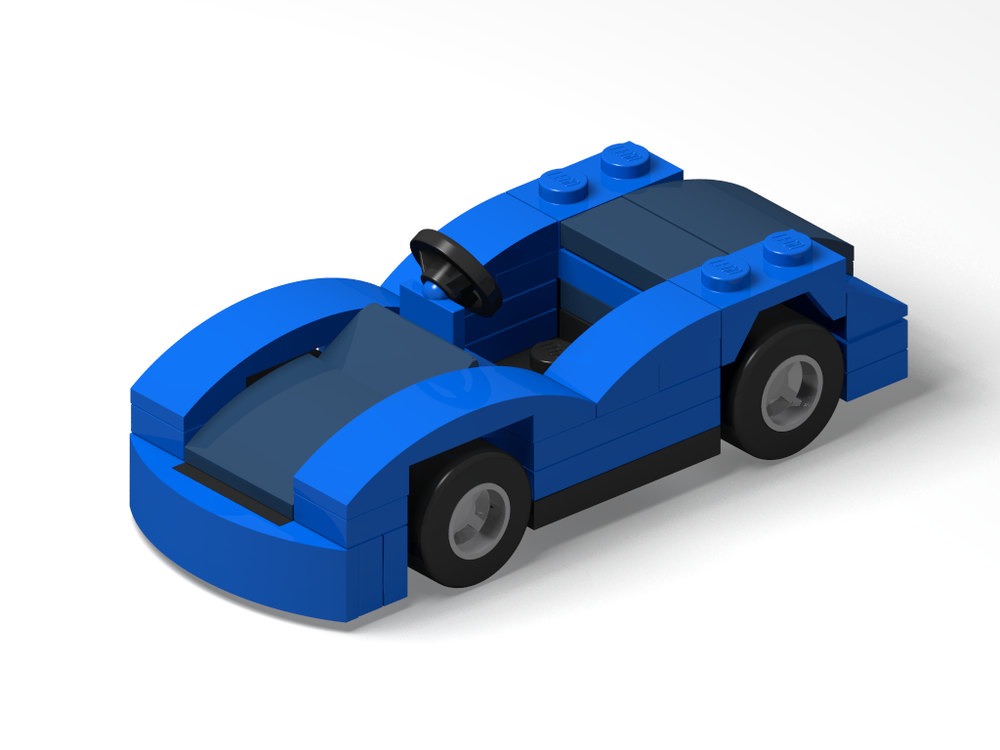 Lego Moc Blue Car By Epicc Rebrickable Build With Lego