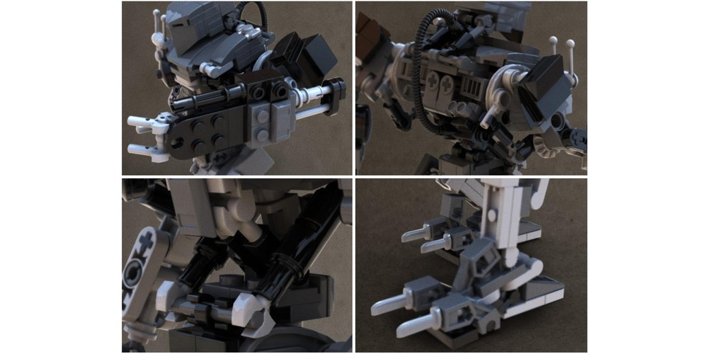 LEGO MOC RoboCAIN from RoboCop 2 1990 - Caine, the evil cyborg Endboss ...