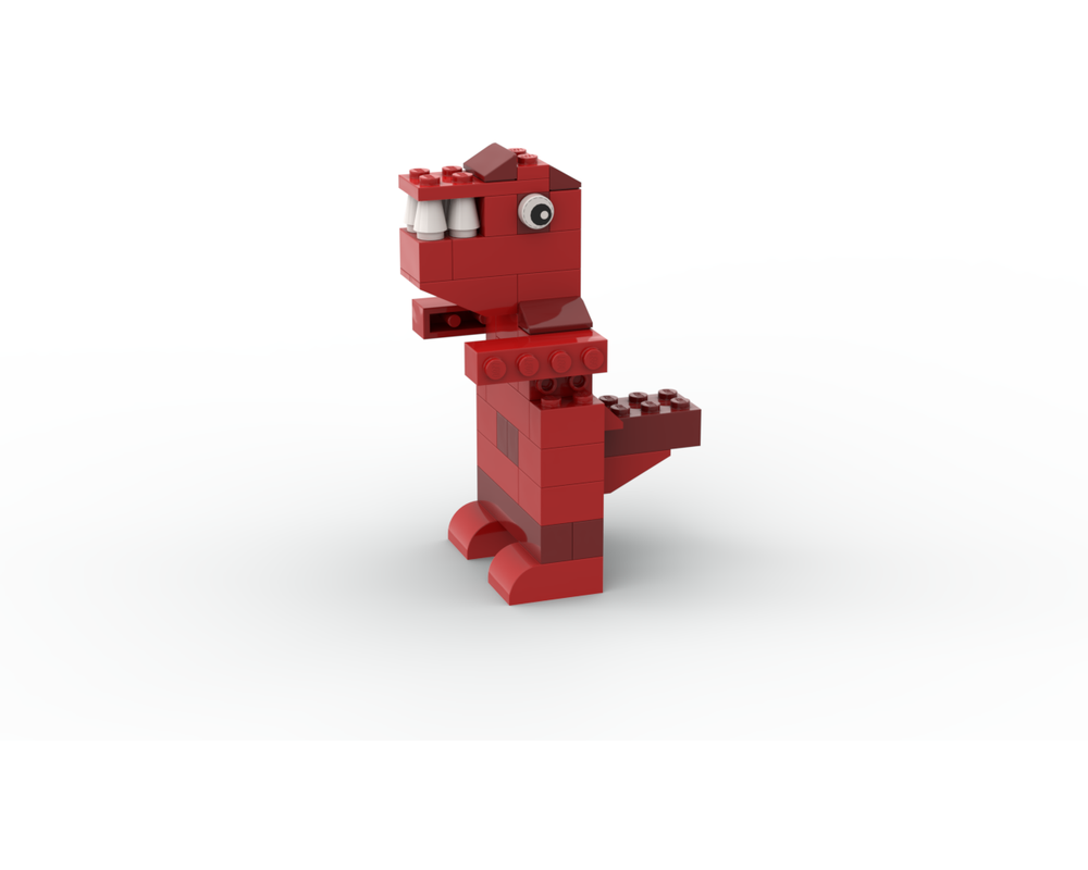 LEGO MOC 11011 Dinosaur (red) by Lenarex | Rebrickable - Build with LEGO