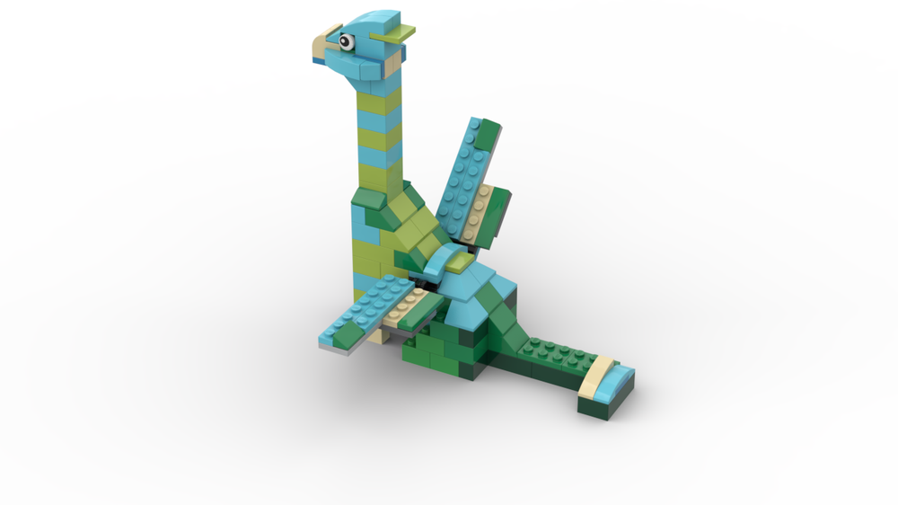 LEGO MOC 10698 Azure Green Dragon by Lenarex | Rebrickable - Build with ...