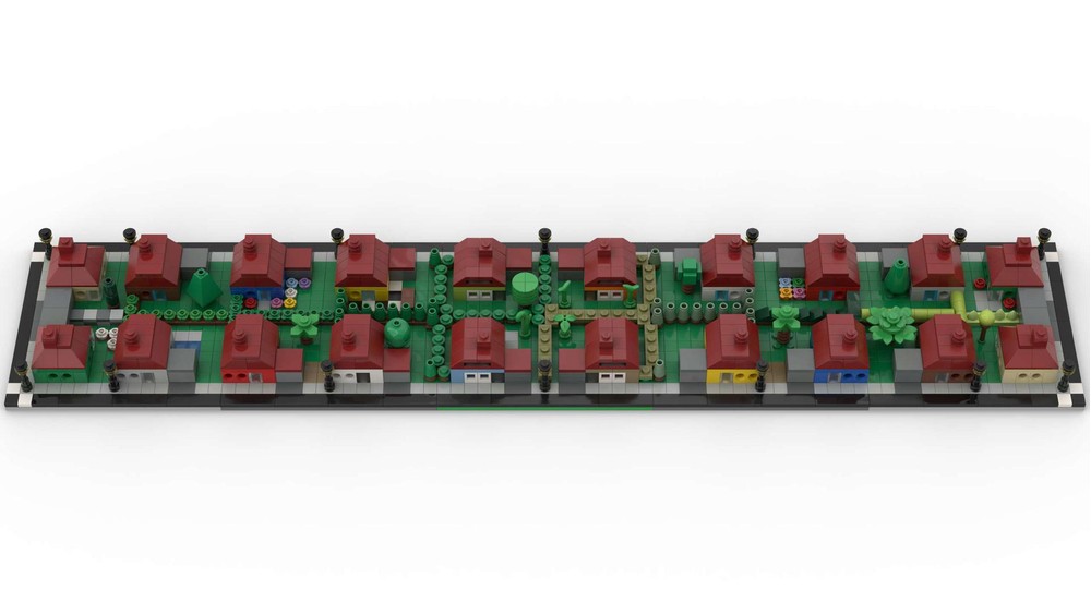 LEGO MOC Modular Family Houses (4 on 1 plate) #1 by meregt ...