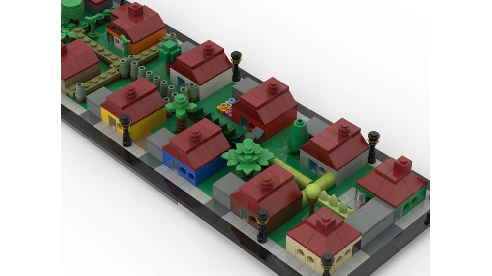 LEGO MOC Modular Family Houses (4 on 1 plate) #1 by meregt ...