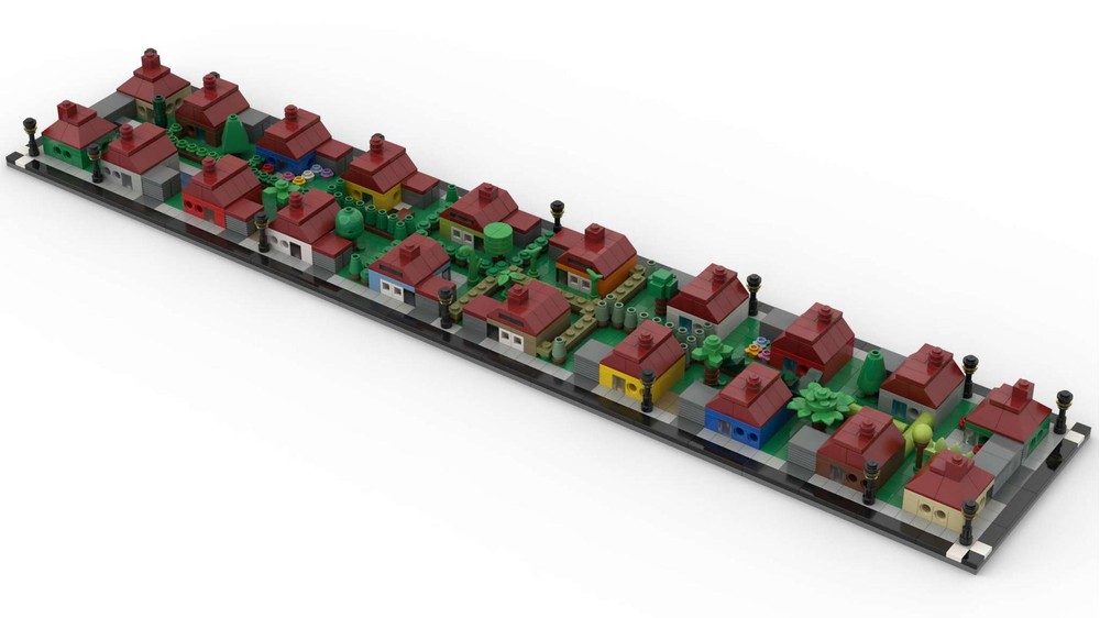 LEGO MOC Modular Family Houses (4 on 1 plate) #1 by meregt ...