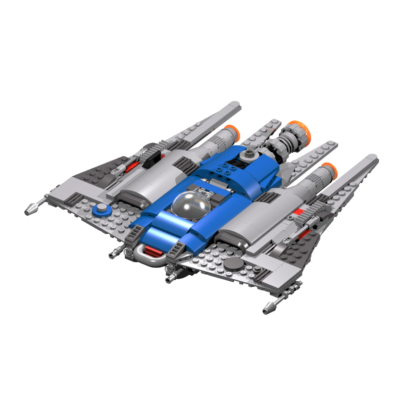 LEGO MOC 75188 Manta Starfighter by Berth | Rebrickable - Build with LEGO
