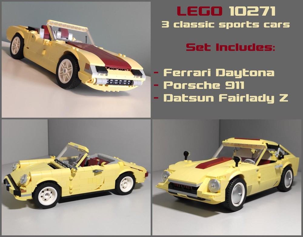 LEGO MOC 10271 3 classic sports cars by Kirvet | Rebrickable - Build ...