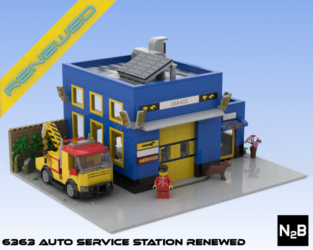 LEGO MOC Lego 6363 Renewed Auto Service Station by n2brick ...