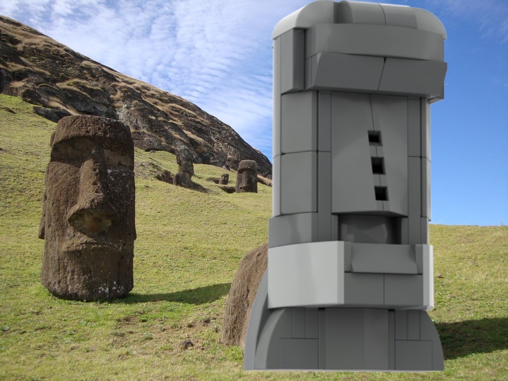 LEGO MOC Easter Island Statue by LegoOri | Rebrickable - Build with LEGO