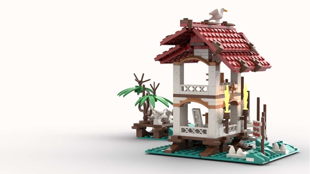 LEGO MOC Stormy beach bar for the soldiers by Sir_Dos | Rebrickable ...