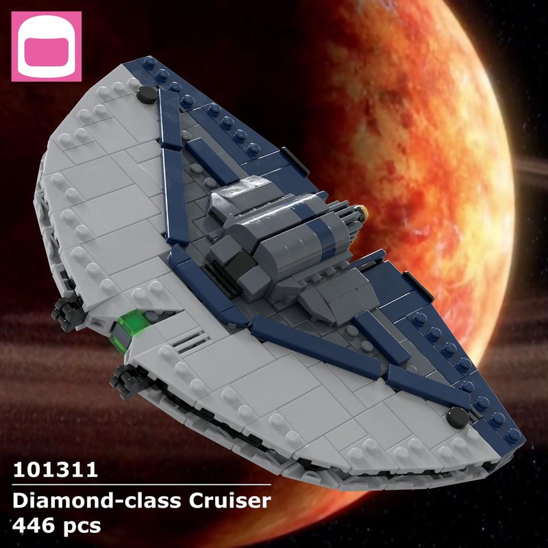 LEGO MOC Diamond-class Cruiser by Lilium Brick Yards | Rebrickable ...
