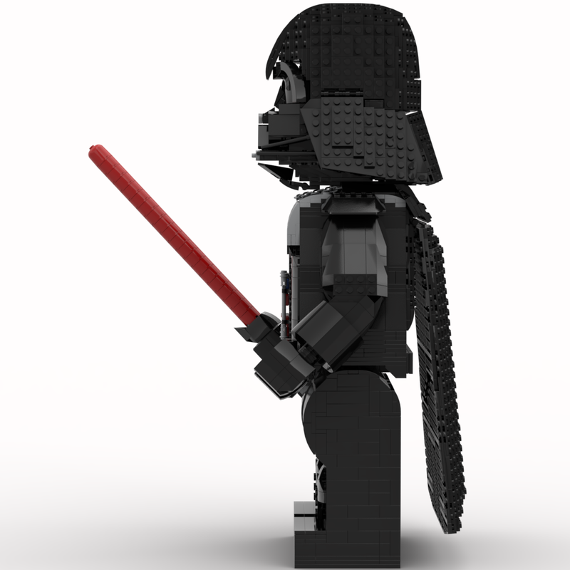 LEGO MOC Darth Vader Mega Figure (fits official Lego Helmet) by Albo.Lego | Rebrickable - Build ...