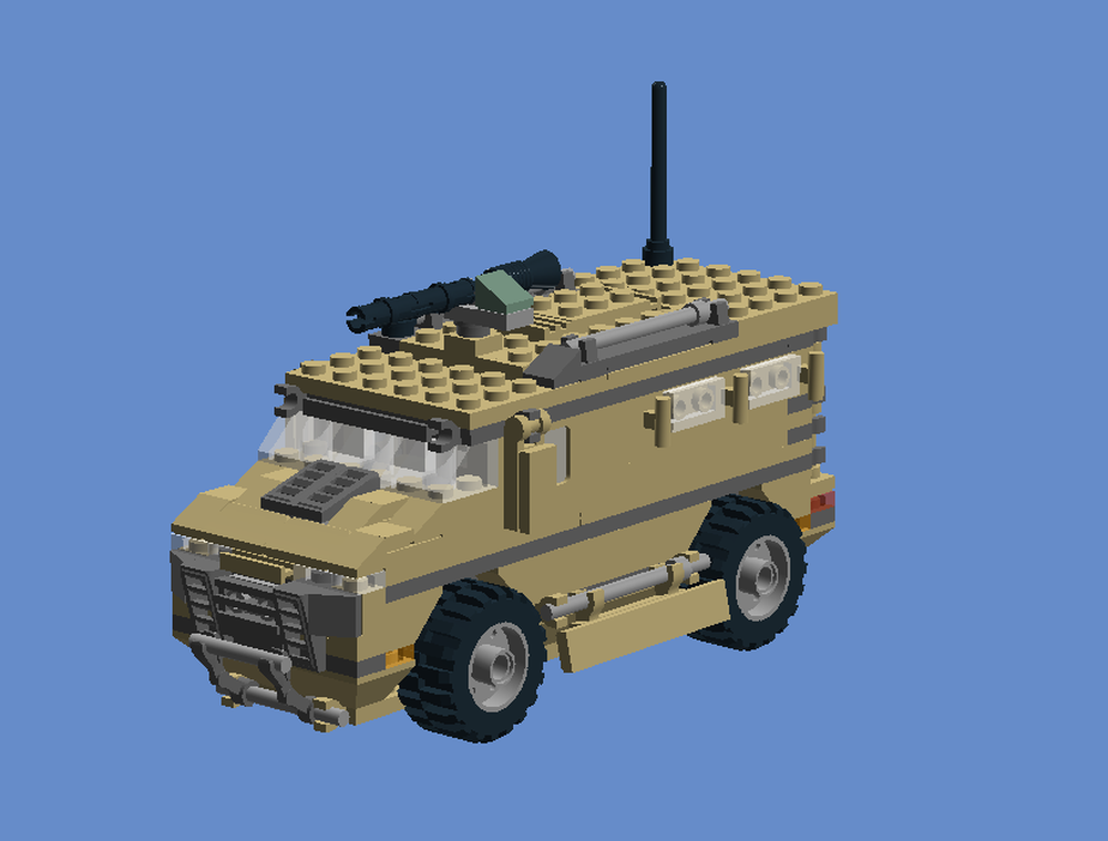 LEGO MOC Armored "Bear" Truck Desert Camo 2.0 by QB_ | Rebrickable ...