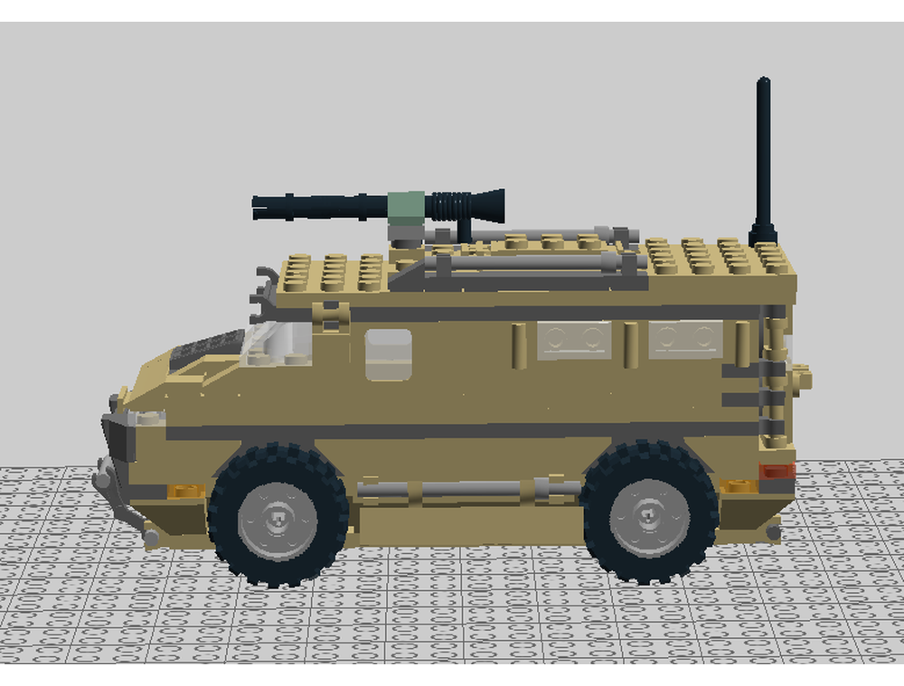 LEGO MOC Armored "Bear" Truck Desert Camo 2.0 by QB_ | Rebrickable ...