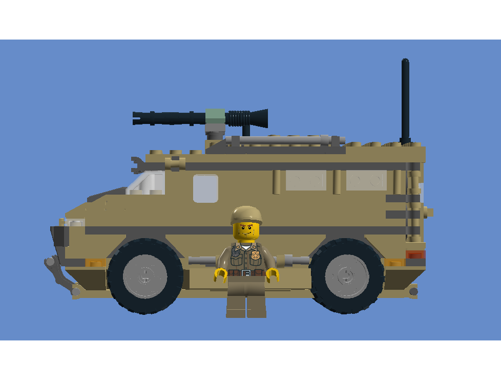 LEGO MOC Armored "Bear" Truck Desert Camo 2.0 by QB_ | Rebrickable ...