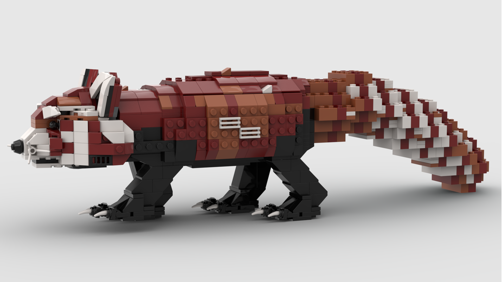 LEGO MOC Red Panda by MooreBrix | Rebrickable - Build with LEGO