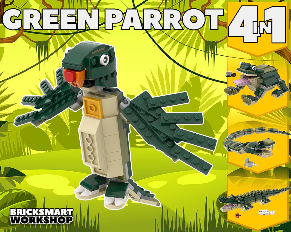 LEGO MOC Green Parrot 31121 Alternate by bricksmartworkshop ...