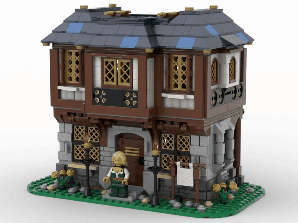 LEGO MOC Medieval merchant's house by Huebre | Rebrickable - Build with ...