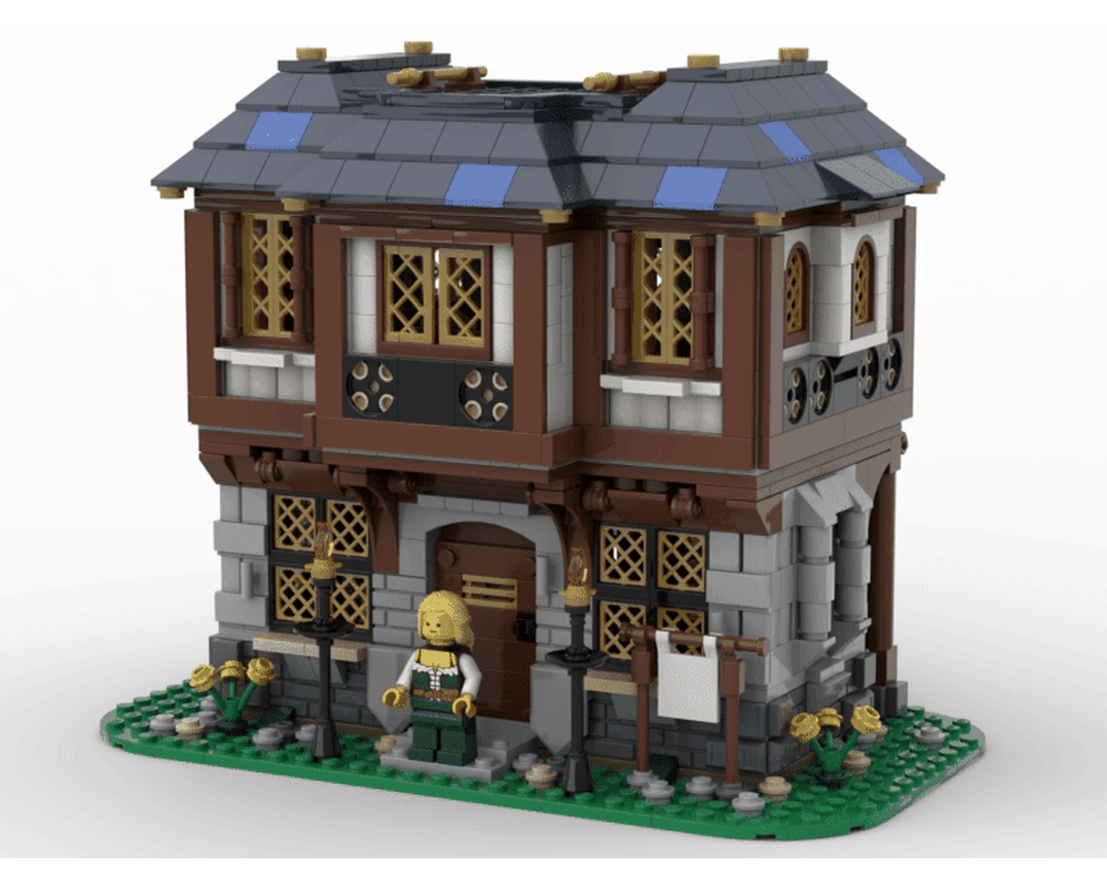 LEGO MOC Medieval merchant's house by Huebre | Rebrickable - Build with ...