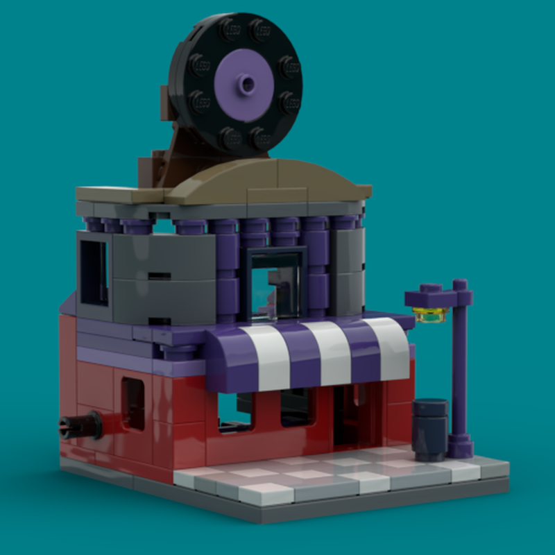 LEGO MOC Classic Record Shop by gvrmakes | Rebrickable - Build with LEGO