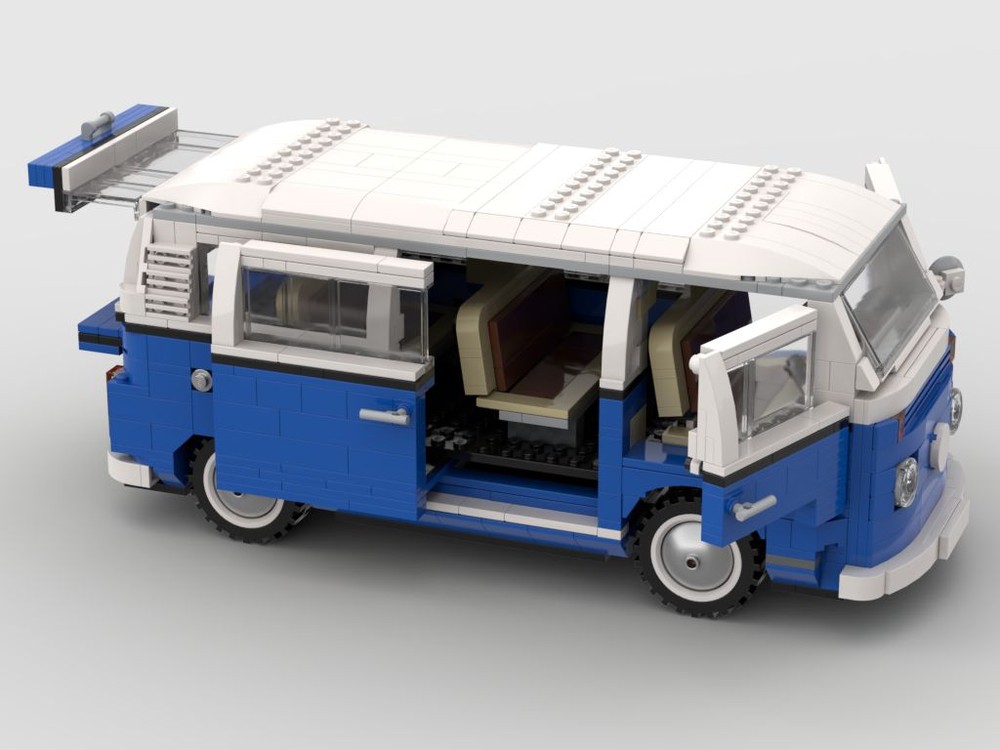 LEGO MOC 10220 VW T2 Van blue by fgee | Rebrickable - Build with LEGO