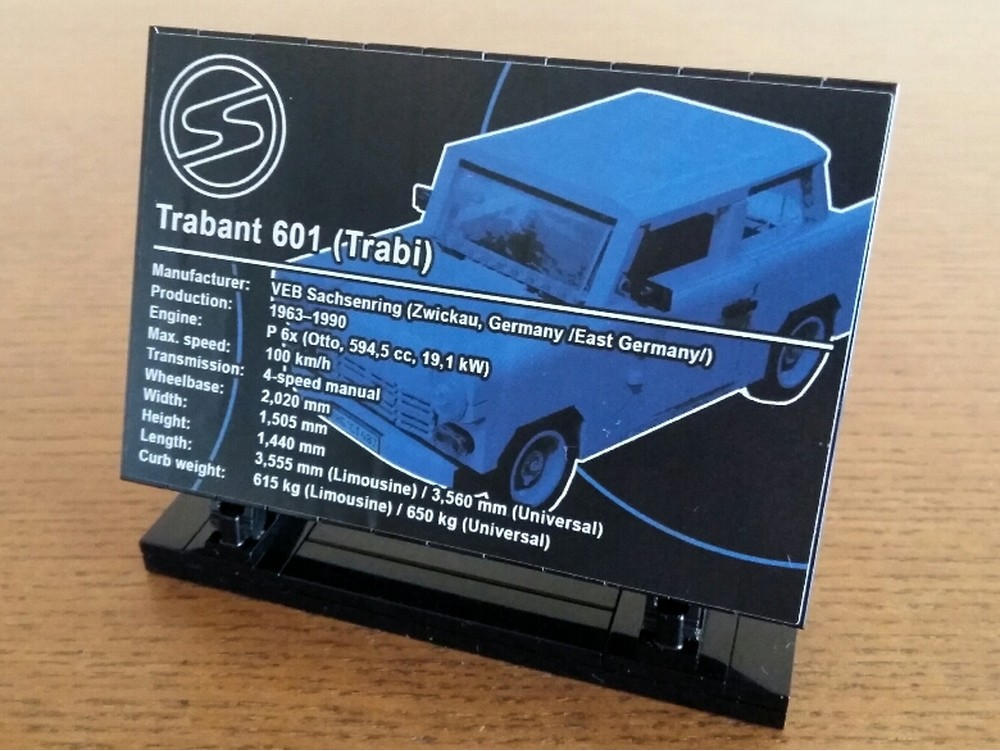 LEGO MOC Trabant 601 by pedankopet | Rebrickable - Build with LEGO