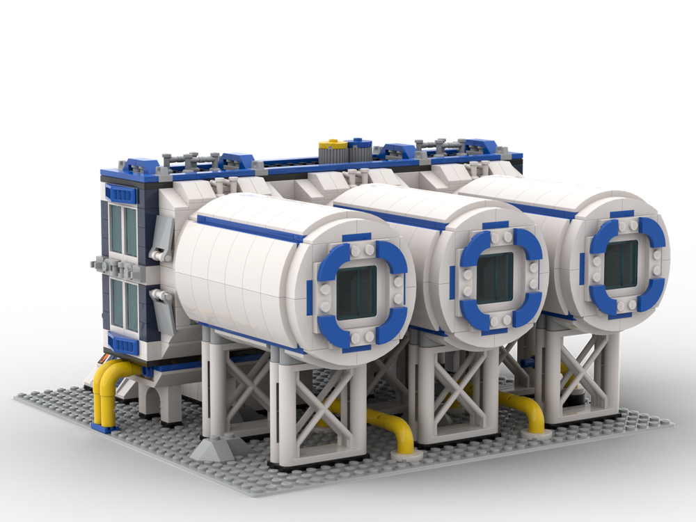 LEGO MOC Moon Base by Huebre | Rebrickable - Build with LEGO