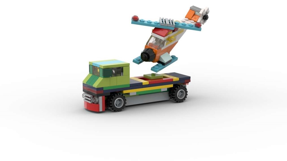 LEGO MOC 10696 Helicopter transporter by Lenarex | Rebrickable - Build ...