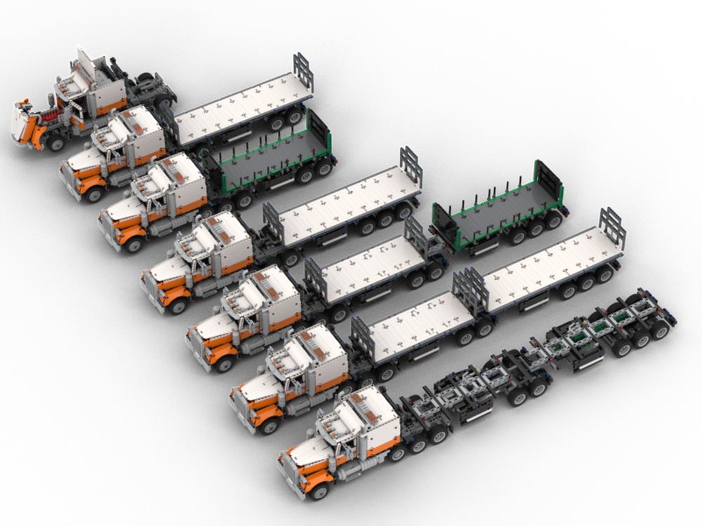 LEGO MOC Truck & B-Double Trailer "Road Train" (Control+) by time-hh ...