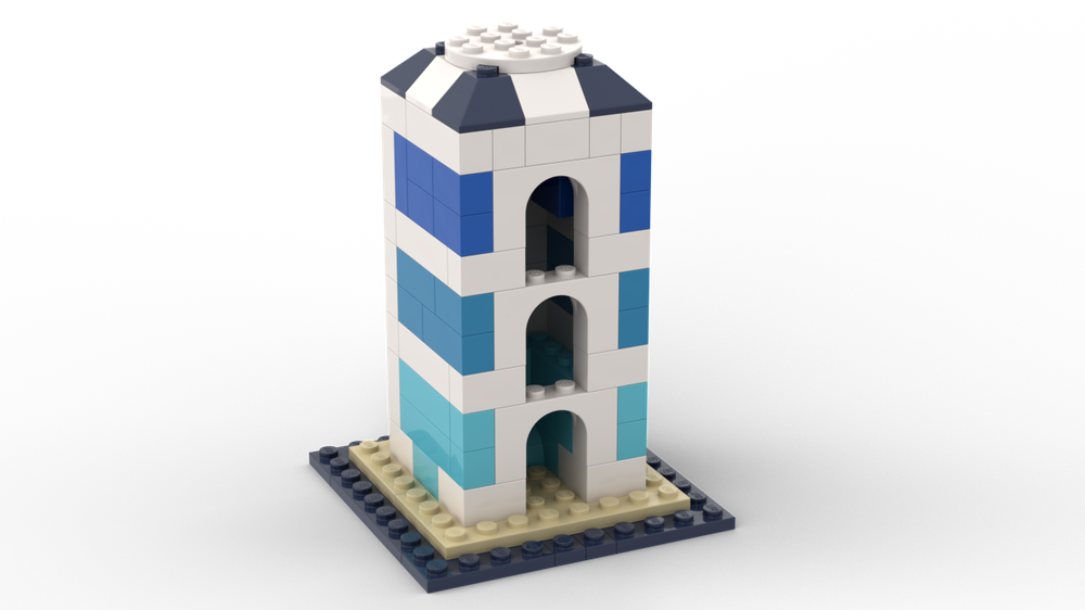 LEGO MOC Blue Tower by Chridat | Rebrickable - Build with LEGO