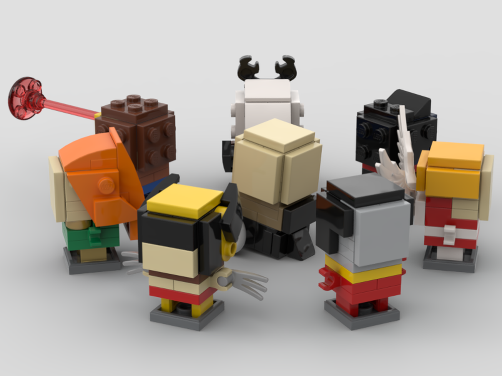 LEGO MOC Mini Brickheadz - Xmen by Thierry | Rebrickable - Build with LEGO