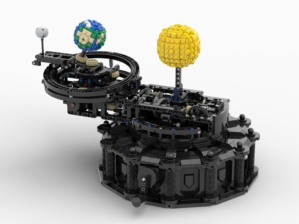LEGO MOC Sun Earth Moon Orrery by marian | Rebrickable - Build with LEGO
