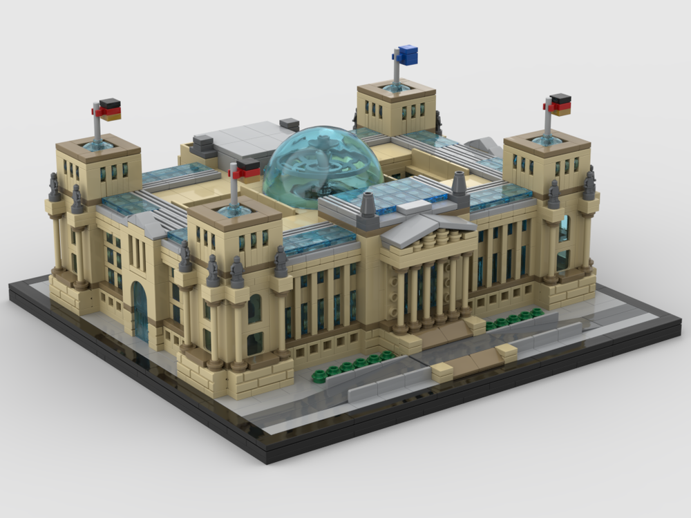 LEGO MOC Reichstag - Berlin by Rauy | Rebrickable - Build with LEGO