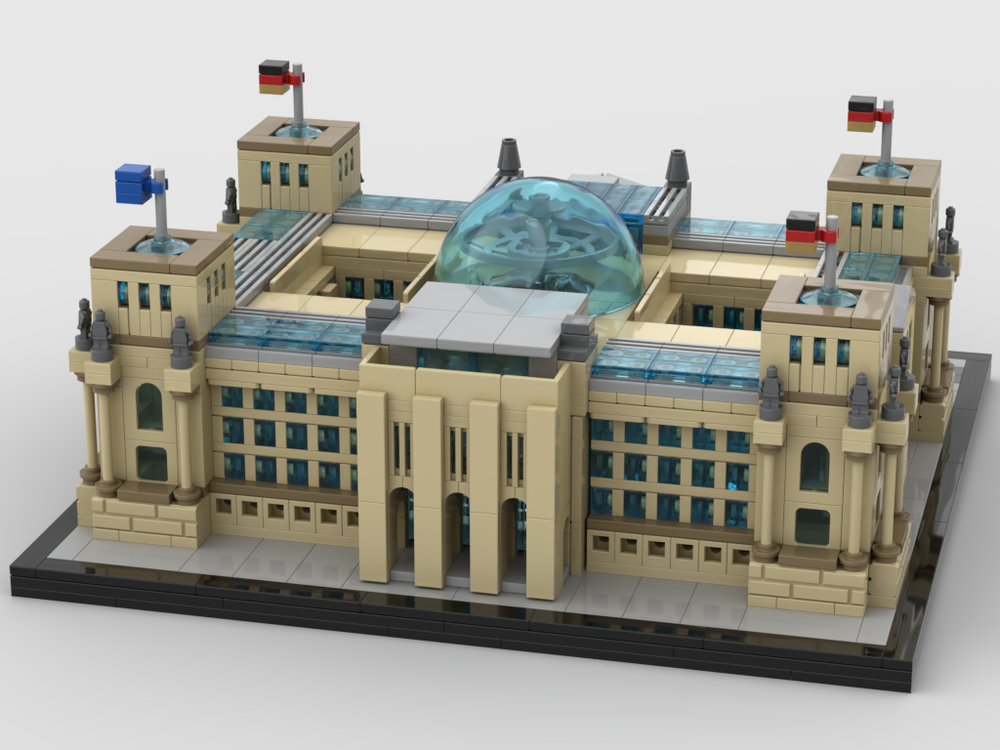 LEGO MOC Reichstag - Berlin by Rauy | Rebrickable - Build with LEGO
