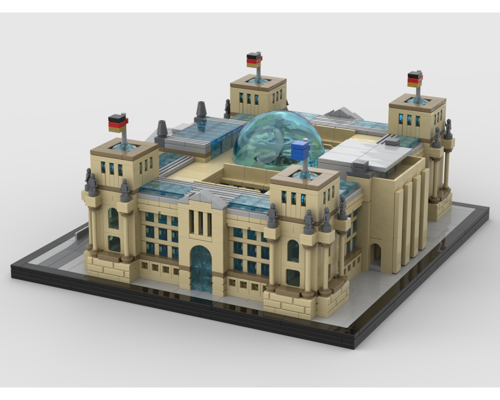 LEGO MOC Reichstag - Berlin by Rauy | Rebrickable - Build with LEGO